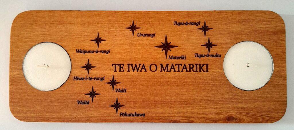 Te Iwa O Matariki Candle Holder – Mataī – KJ Creations NZ