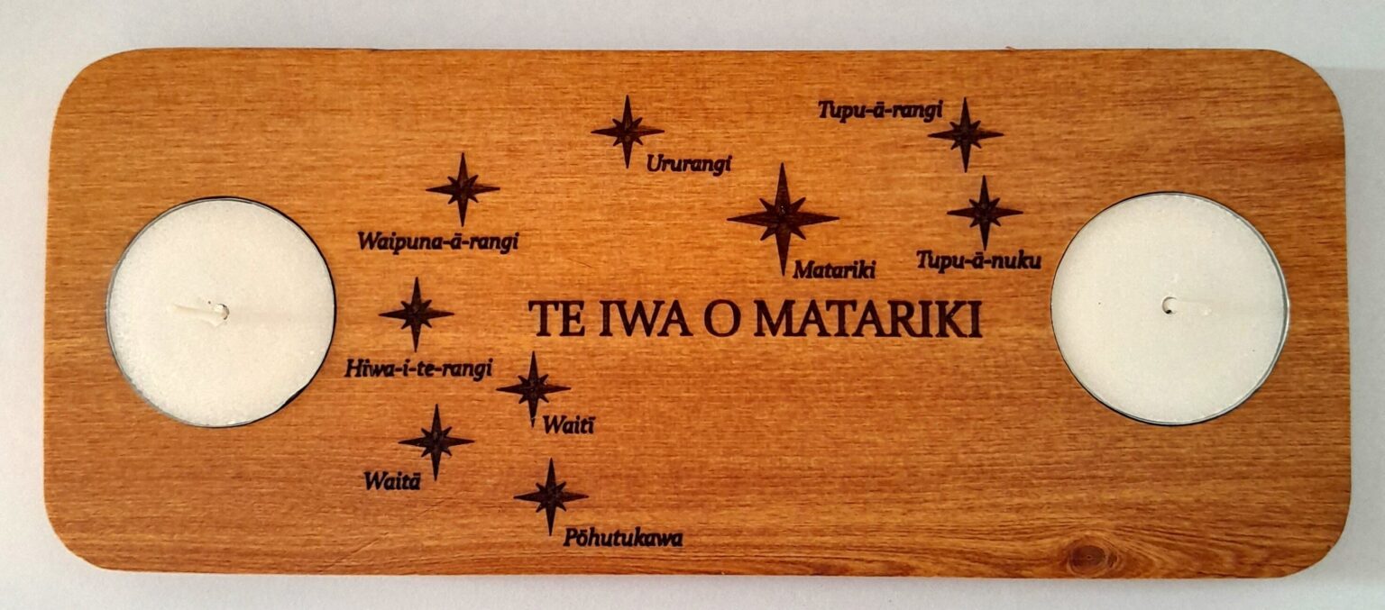 Te Iwa O Matariki Candle Holder – Mataī – KJ Creations NZ